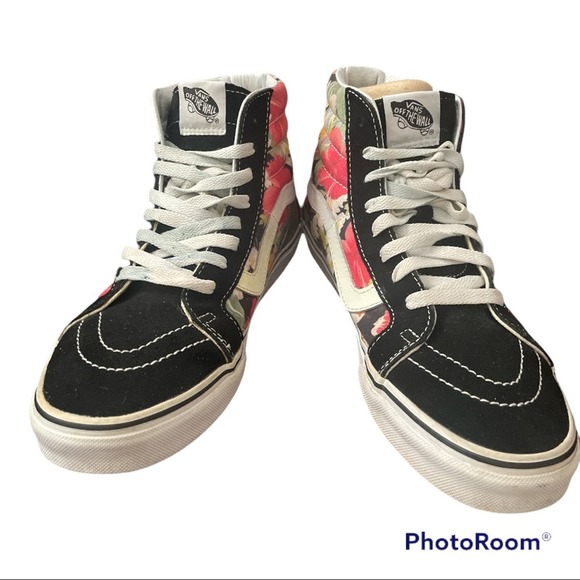 Vans | Shoes | Vans Sk8hi Reissue Digi Aloha Black True White Size 95 ...